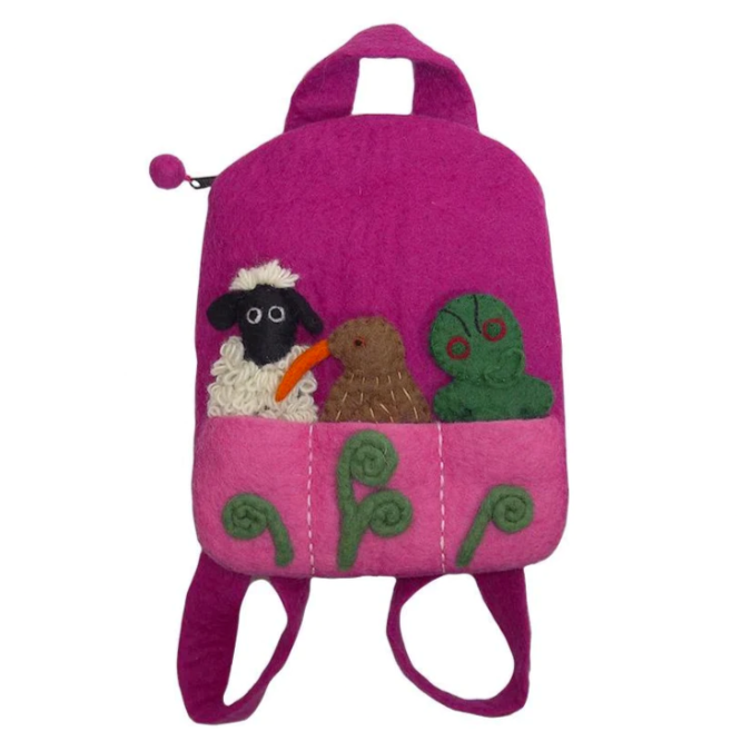 Pink Backpack - Finger Puppets – Te Akau School Fundraiser